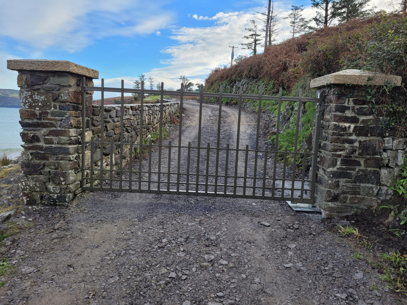 Automated Wrought Iron Gates - Bernard Spillane Engineering