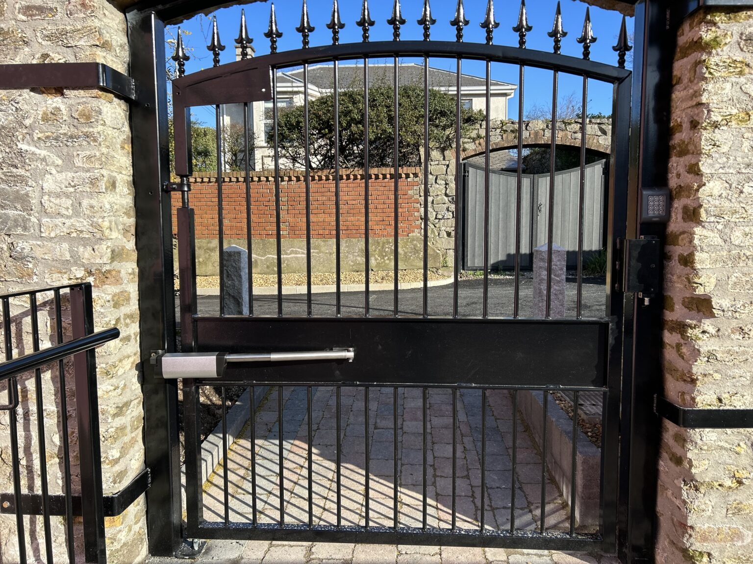Side Wrought Iron Gates - Bernard Spillane Engineering